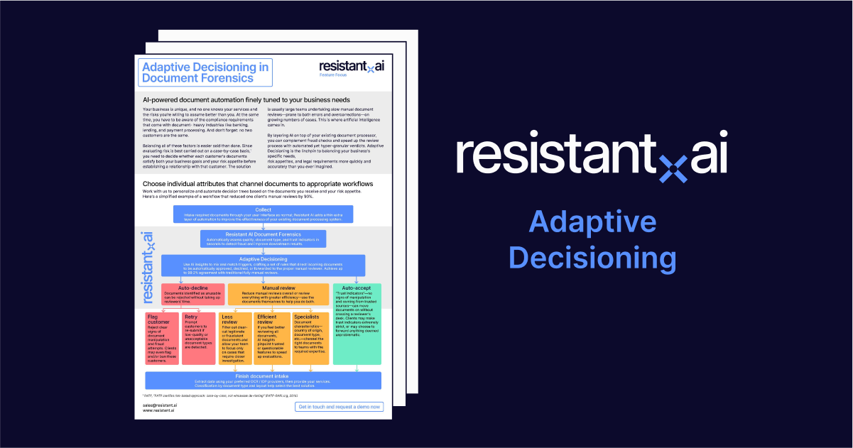 White papers, videos, one-pagers, and more | Resistant AI